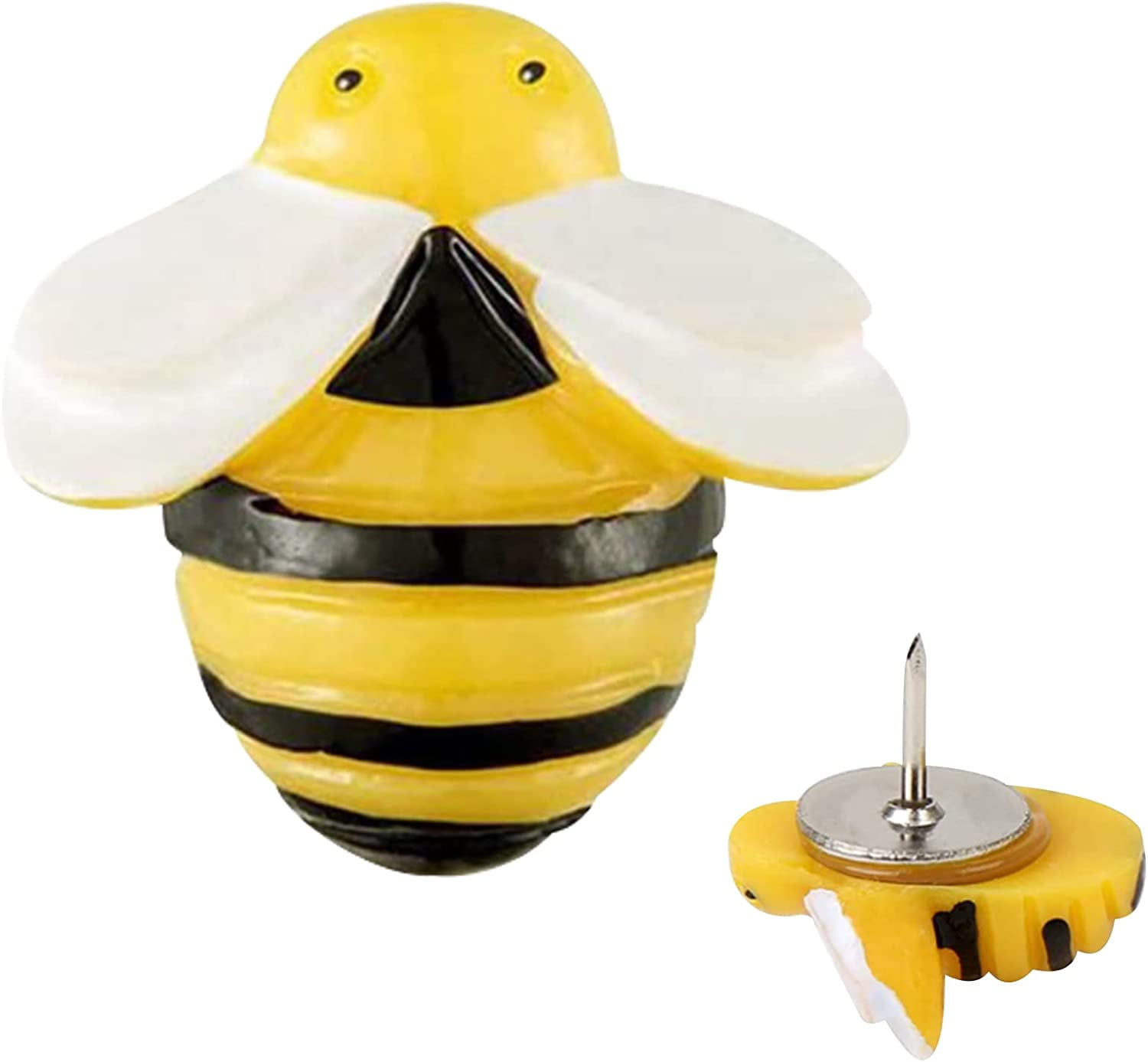 Bee Pins 30 PCSPush Pins for Cork Board Cute Push Pins Plastic Thumb ...