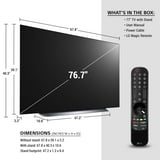 LG 77" Class 4K UHD Smart OLED C1 Series TV with AI ThinQ® OLED77C1PUB ...