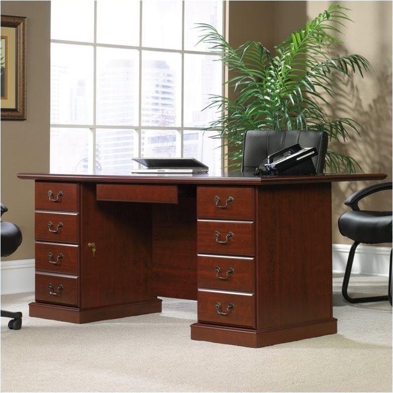 Pemberly Row Large Executive Desk - Walmart.com