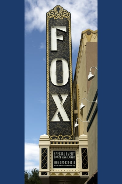 Print: Fox Theatre Sign, Tucson, Arizona, 2008 - Walmart.com