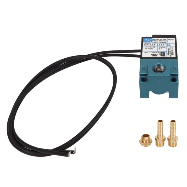 Boost Solenoid Valve,3 Port 12V 5.4W Boost Control Solenoid Boost Valve ...