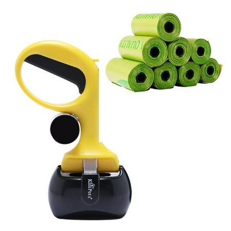 Portable Pet Waste Scooper, Poop Scoop with 2 Roll Waste Bags, Poo ...
