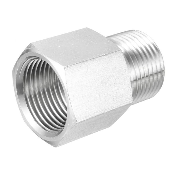 Pipe to Fitting Adapter, Pressure Gauge Adapter M20X1.5 NPT Male Pipe x ...