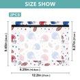 ALAZA Watercolor Football Helmets Balls Pattern Pencil Pouch 3 Ring ...