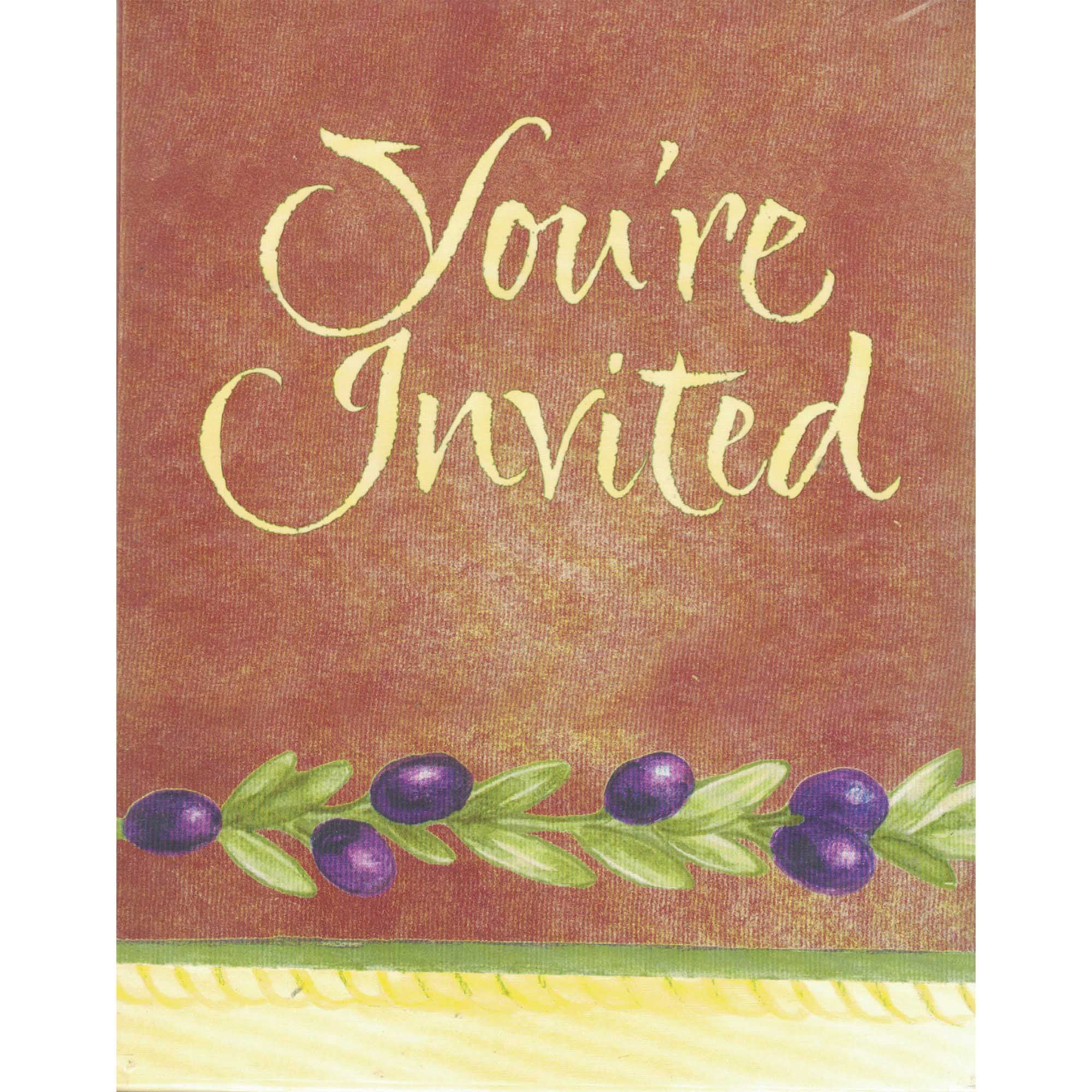 Fall 'You're Invited' Invitations With Envelopes (8ct) - Walmart.com