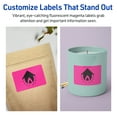 Avery Printable Rectangle Labels, Neon Magenta, 2" x 3.5", 640ct ...