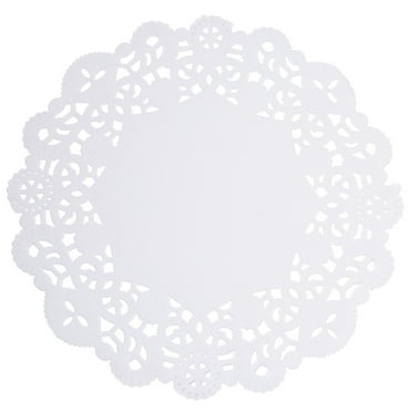 White Lace Paper Doilies - 10 inch Round Paper Doilies - Disposable ...