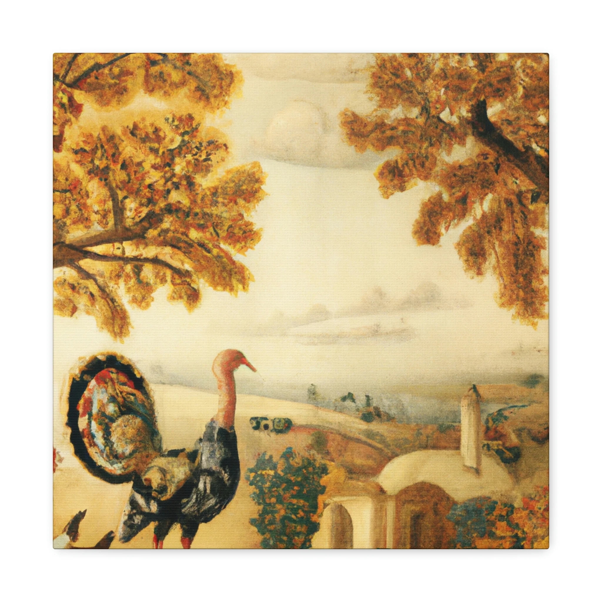 Turkey in Regal Poses - Canvas - Walmart.com