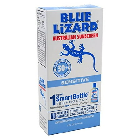 Blue Lizard Spf#30+ Sensitive Australian Sunscreen 5 Ounce (145ml) (6 ...