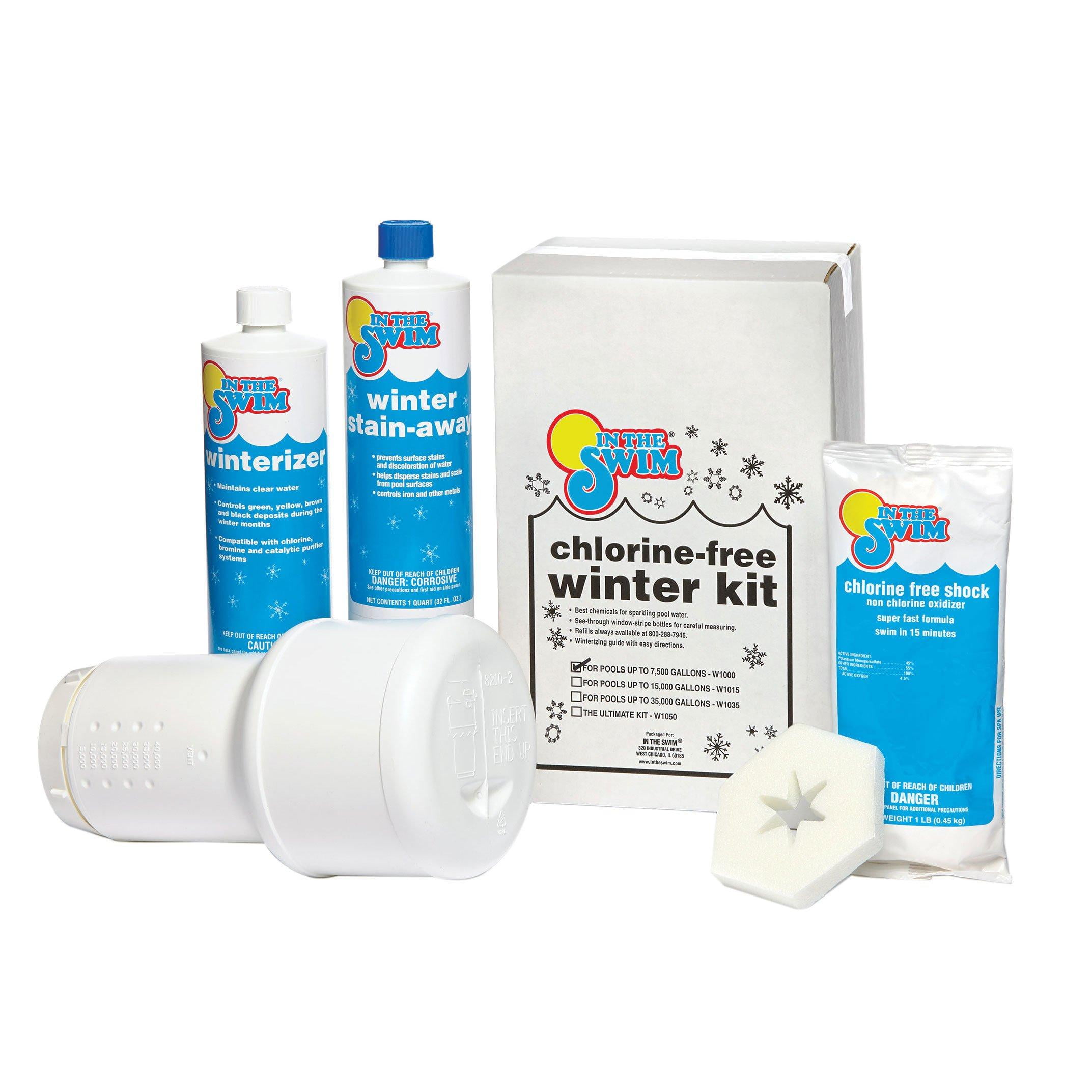 In The Swim Pool Closing Kit - Winterizing Chemicals for Above Ground ...
