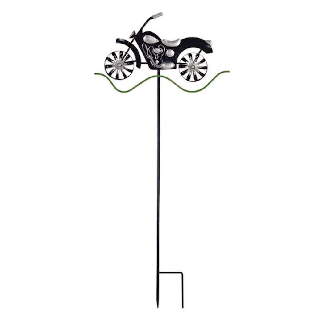 Sunset Vista Designs 411072 - 41" Black Motorcycle Wind Spinner ...