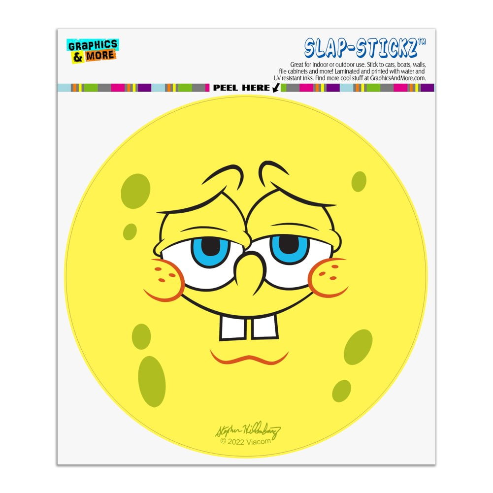 SpongeBob Confident Face Automotive Car Window Locker Circle Bumper ...
