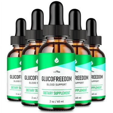 GlucoFreedom Advanced Blood Sugar Support Drops, Maximum Strength, 5 ...