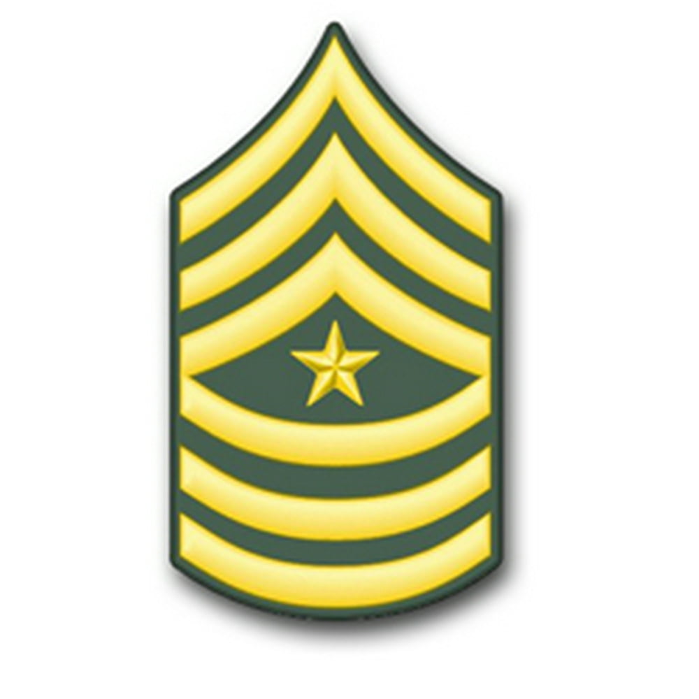 3.8 Inch Army Sergeant Major Rank Vinyl Sticker - Walmart.com - Walmart.com