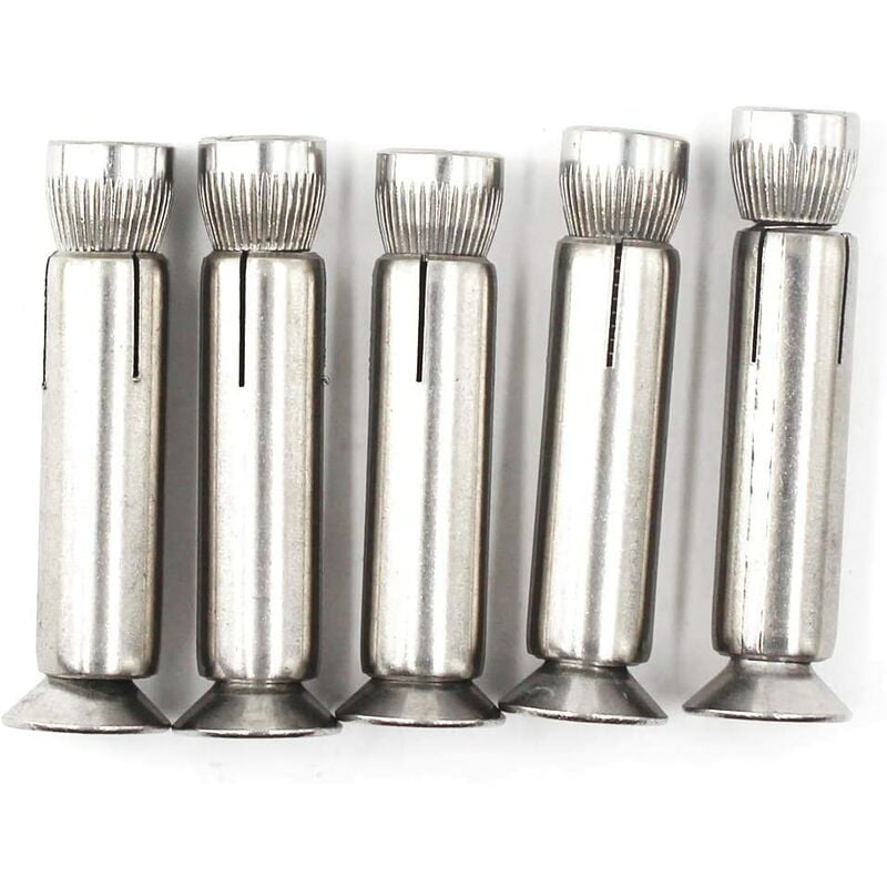 Paquete de 5 pernos de expansión hexagonales M8 x 70 mm de acero ...