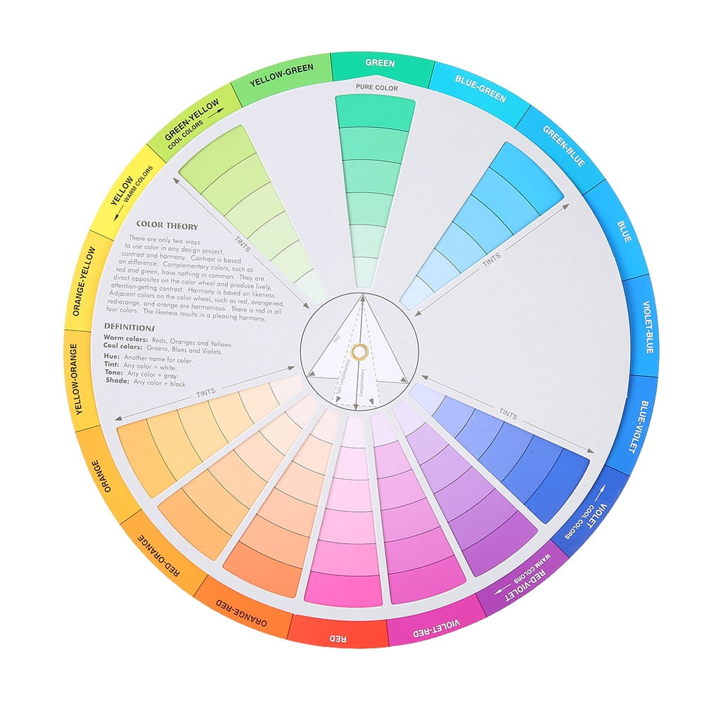 Spptty 2pcs Color Wheel Pigment Color Wheel Mixing Guide Accessory ... Spptty 2pcs Color Wheel Pigment Color Wheel Mixing Guide Accessory ...
