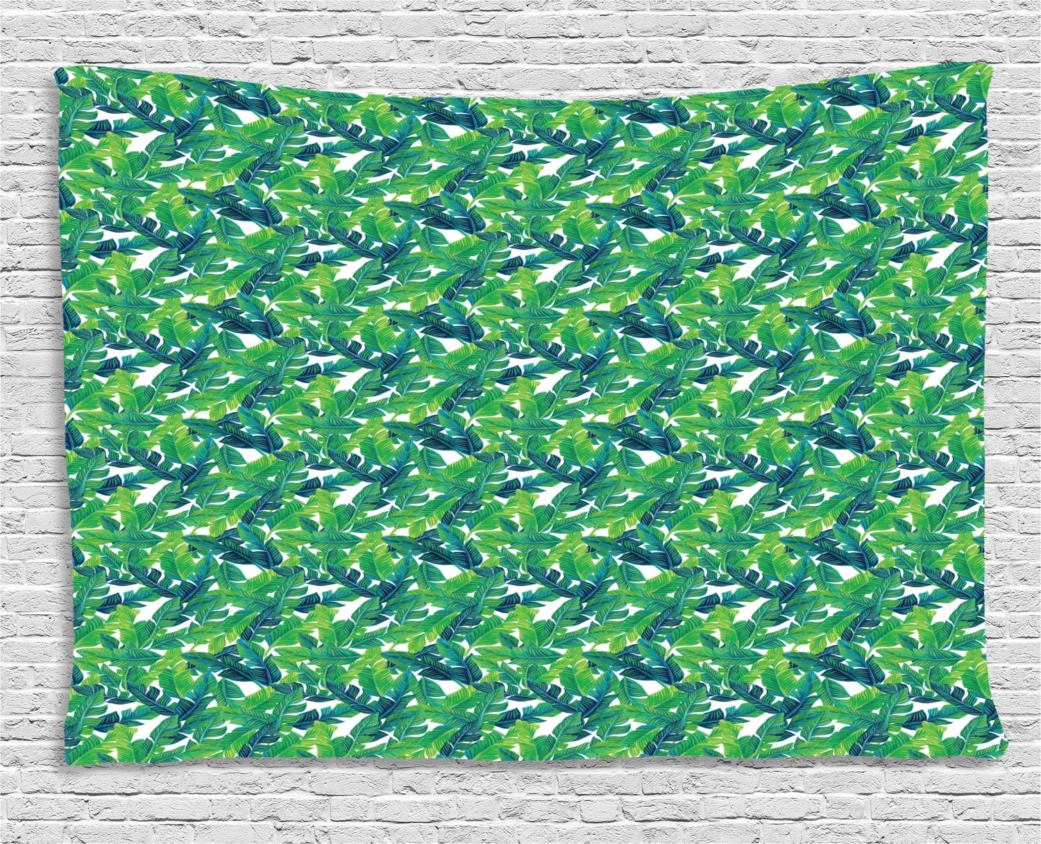 Banana Leaf Tapestry, Lush Green Leaves of a Tropical Tree Brazilian ...