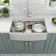 Free Shipping! 33 Farmhouse Sink 33" x 22" Stainless Steel Workstation ...