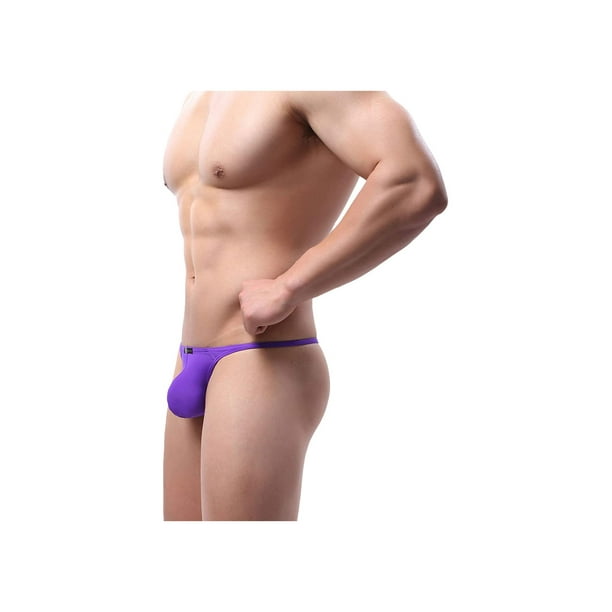 Arvbitana Men T Back Thongs Sexy Low Rise G String Briefs Bulge Pouch