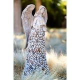 Alpine Angel Holding Heart Pebbled Garden Statue, 18 Inch Tall ...