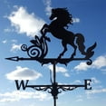 Decorative Weather Vane Mount Yard Decoration, Stainless Steel Retro ...