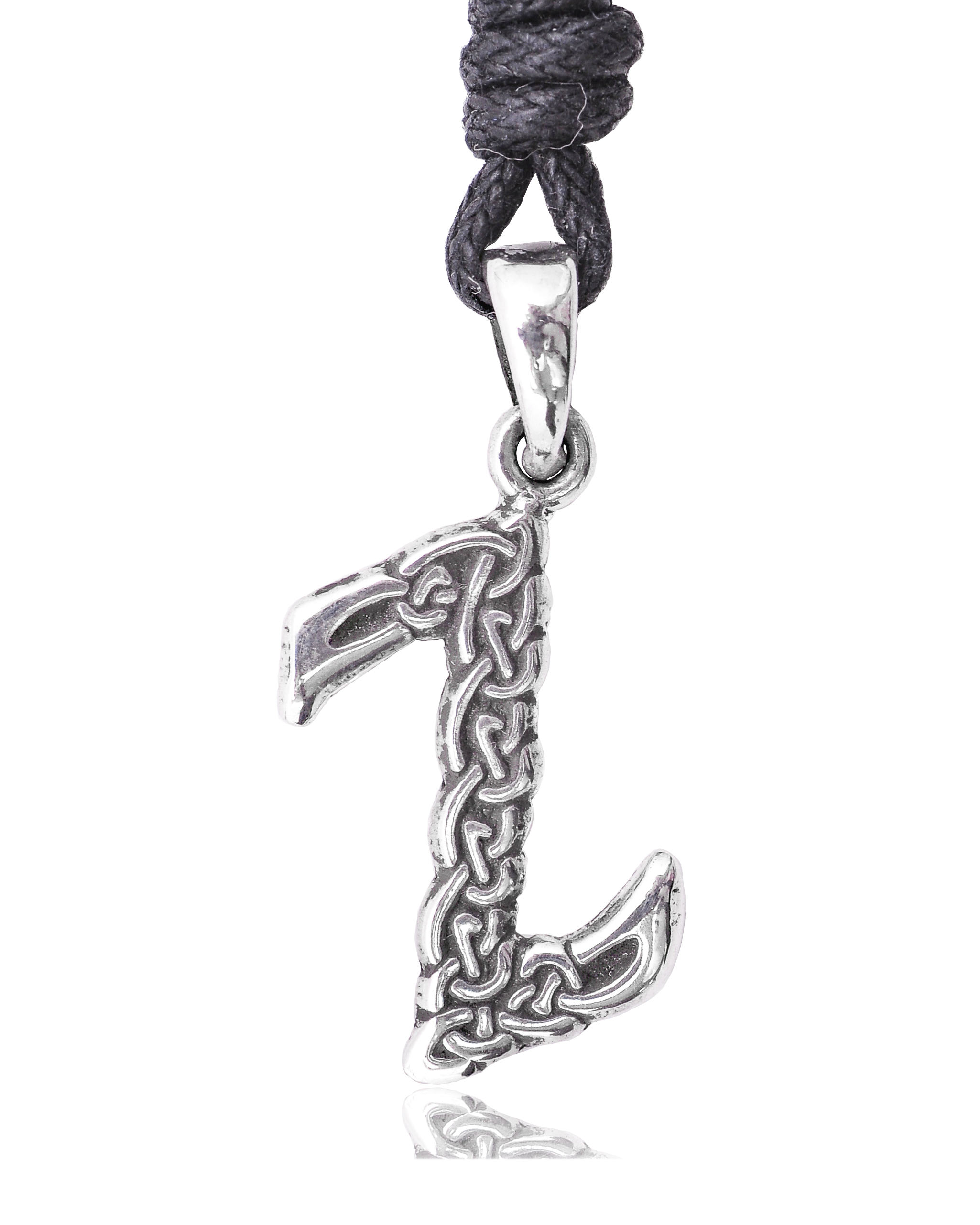 Celtic Letter Z Silver Pewter Charm Necklace Pendant Jewelry With ...