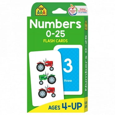 School Zone Publishing Numbers 0-25 Flash Cards - Walmart.com