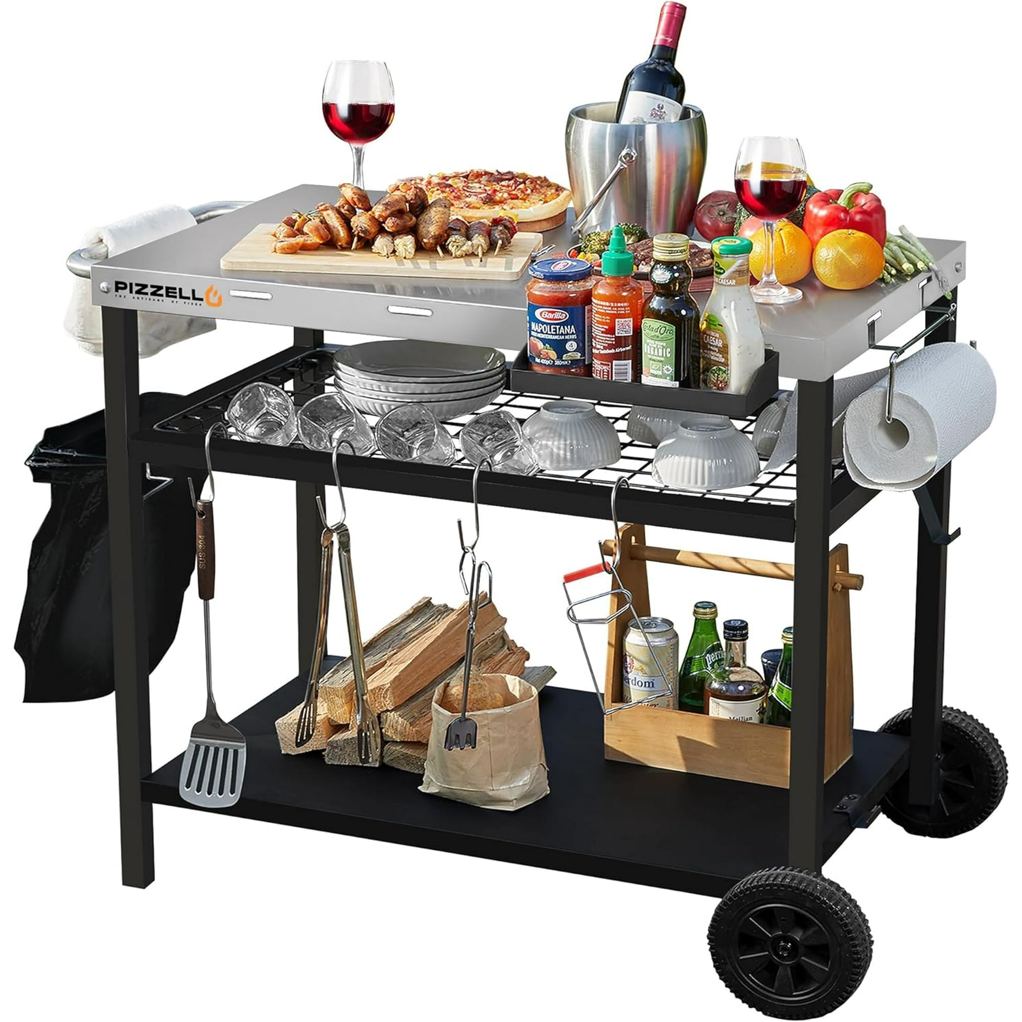 Click here for Pizzello Grill Cart  Pizza Oven Stand  Outdoor Bbq... prices