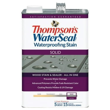 Thompson's WaterSeal Wood Sealer, 1 Gallon, Outdoor Exterior Sealant ...