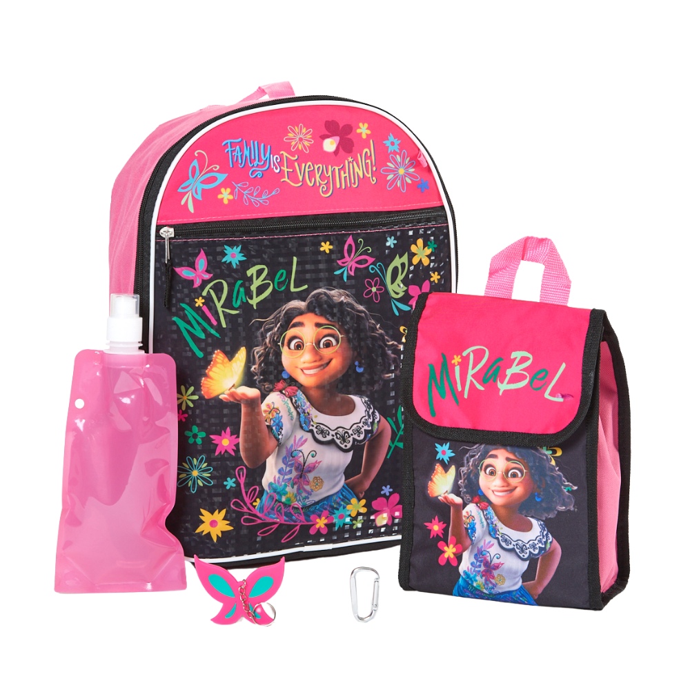 Disney Encanto Mirabel Girls Backpack with Lunch Bag and Water Pouch 5 ...