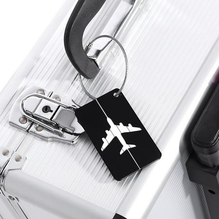 Baggage Tag 2PCS Aluminum Travel Luggage Baggage Tag Suitcase Identity ...