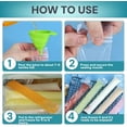 200 packs of disposable ice pops molds with funnels, for making ...