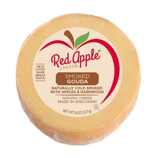 Red Apple Cheese Apple Smoked Natural Gouda, 8 oz Round - Walmart.com
