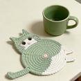 Gallickan 7pc Cute Handwoven Absorbent Crochet Coasters, Funny Cotton ...