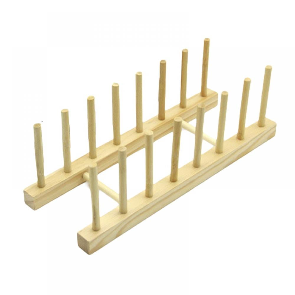 Wooden Dish Rack,Wooden Plate Racks Dish Stand Holder Kitchen Storage ...