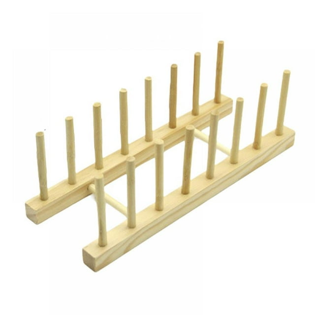Wooden Dish Rack,Wooden Plate Racks Dish Stand Holder Kitchen Storage ...