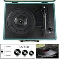 DIGITNOW Retro Record Player, 3-Speed Bluetooth Vinyl Turntable, Stereo ...