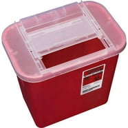 Sharpstar In-Room Sharps Container, Mailbox Lid, Red, 5qt. 8507SA (Pack ...
