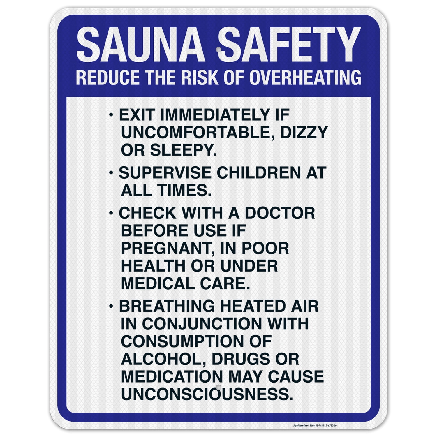 Sauna Safety Sign, Pool Sign, - Walmart.com