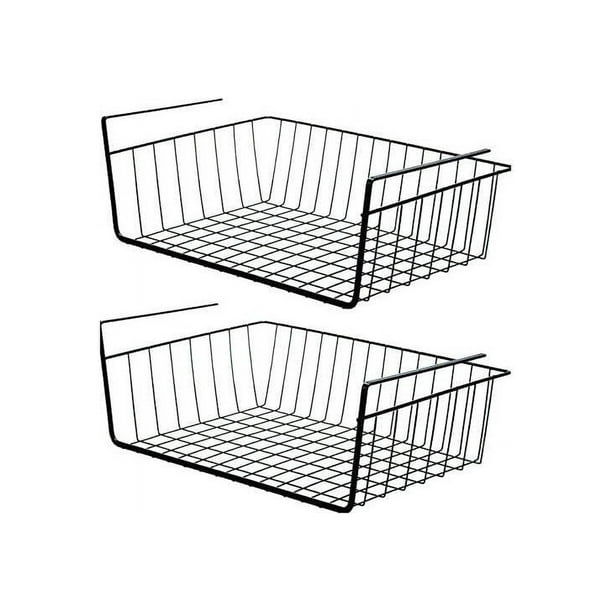 Under Shelf Basket, Small 1 Pack Under Shelf Storage Hanging Shelf ...