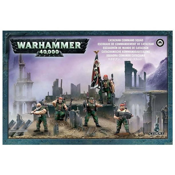 Warhammer 40,000 Astra Militarum Catachan Command Squad Miniatures ...