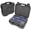 FunGuys 4-Row Card Storage Box, Holds 140 Slabs, Black - Sport Cards ...