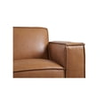 Porter Designs Carina Top Grain Leather Sofa - Brown - Walmart.com