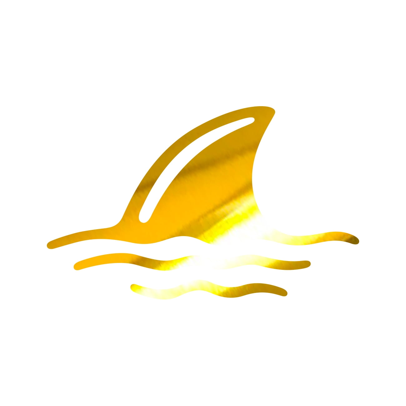 Shark Fin in Water Sticker Decal Die Cut - Self Adhesive Vinyl ...