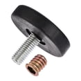 Uxcell M8 Furniture Leveler Threaded Insert Nut Kit 40x28mm 4 Sets ...