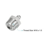 Uxcell Metric Stainless Steel Straight Hydraulic Grease Fitting M16 x 1 ...