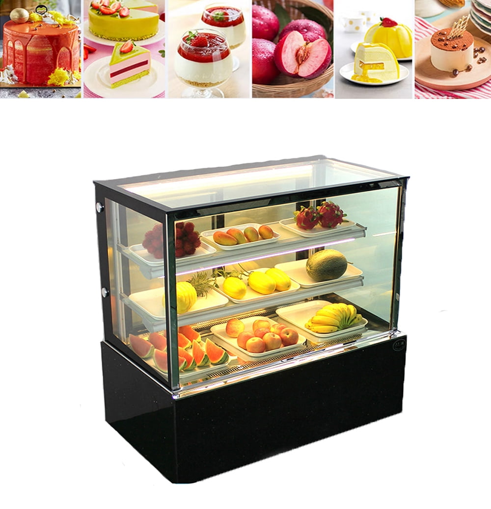 INTBUYING 35" Commercial Countertop Refrigerated Cake Showcase Right ...