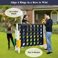 Infans Outdoor Lawn Connect Four: Jumbo 4-to-Score Giant Game Set for ...