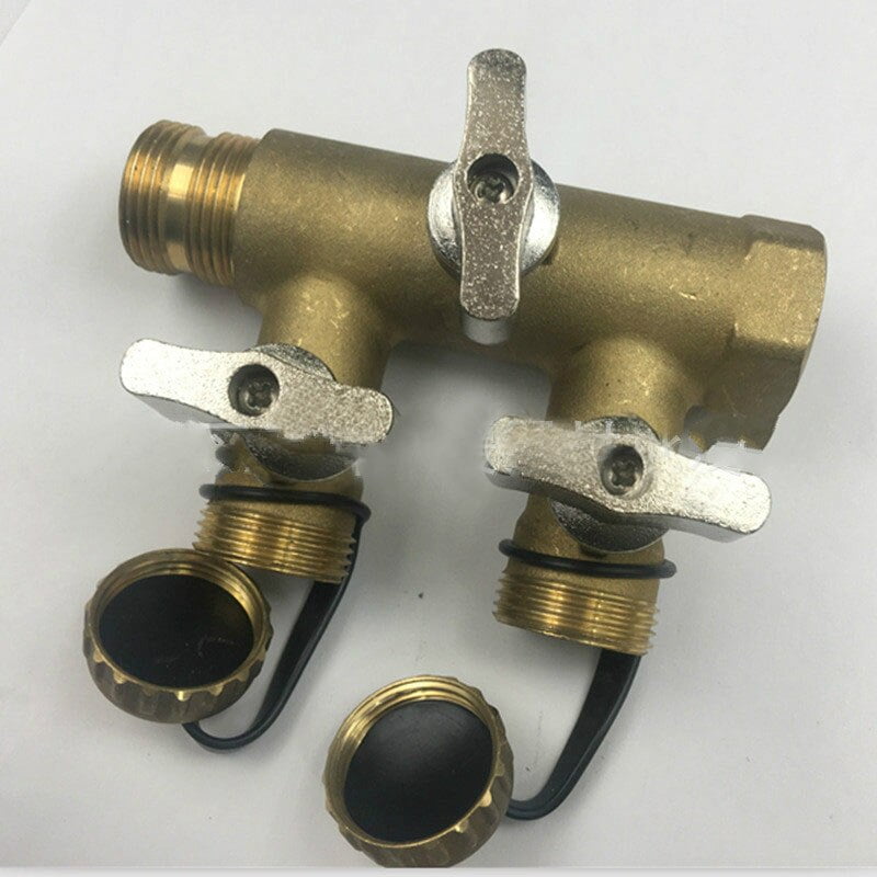 DN20 Brass Four Way Valve Solar Drain valve Fill Valve manifold valve ...
