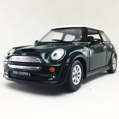 5" Kinsmart Mini Cooper S Diecast Model Toy Car 1:28 Green - Walmart.com